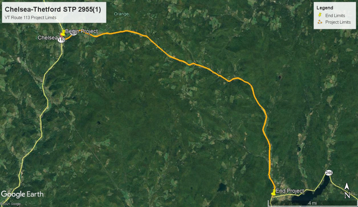 CHELSEA-THETFORD VT-113 Factsheet - Vermont Agency of Transportation